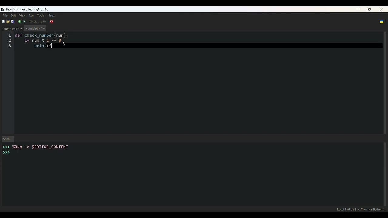 Simple Python Program to Identify Odd & Even Numbers - YouTube
