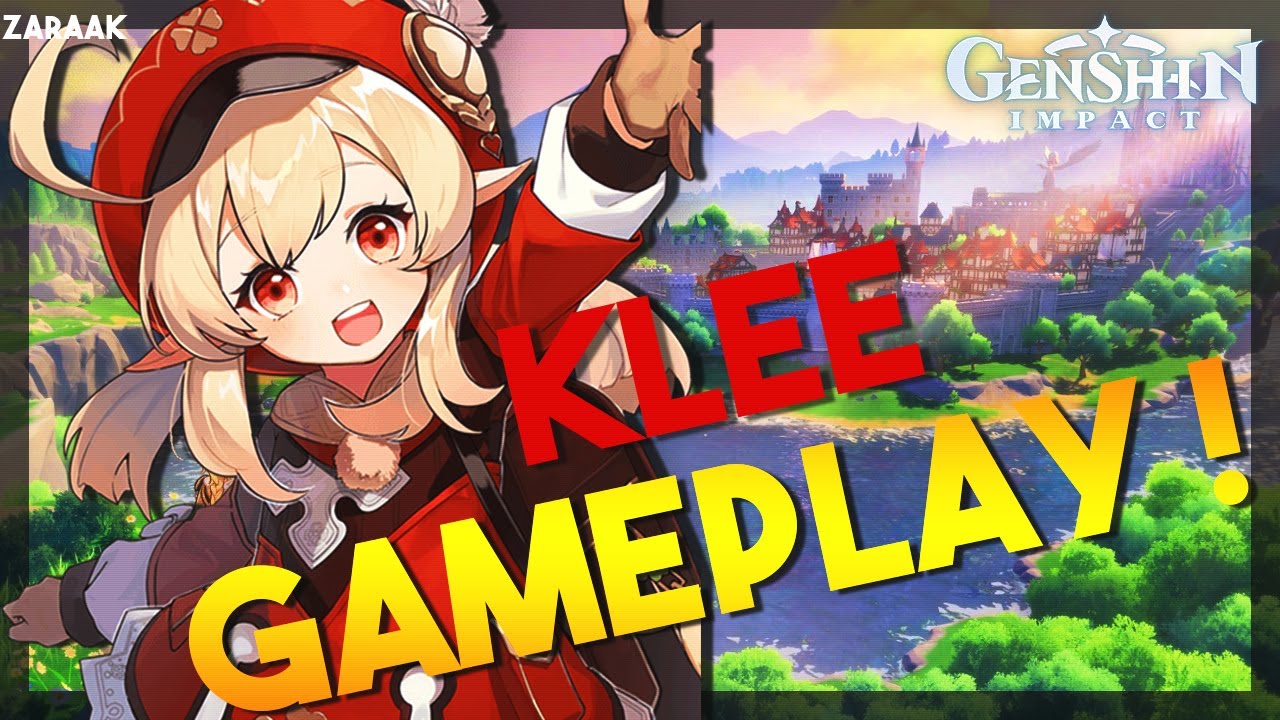 KLEE GAMEPlAY ! Un PERSONNAGE SI FUN A JOUER ! - GENSHIN IMPACT - YouTube