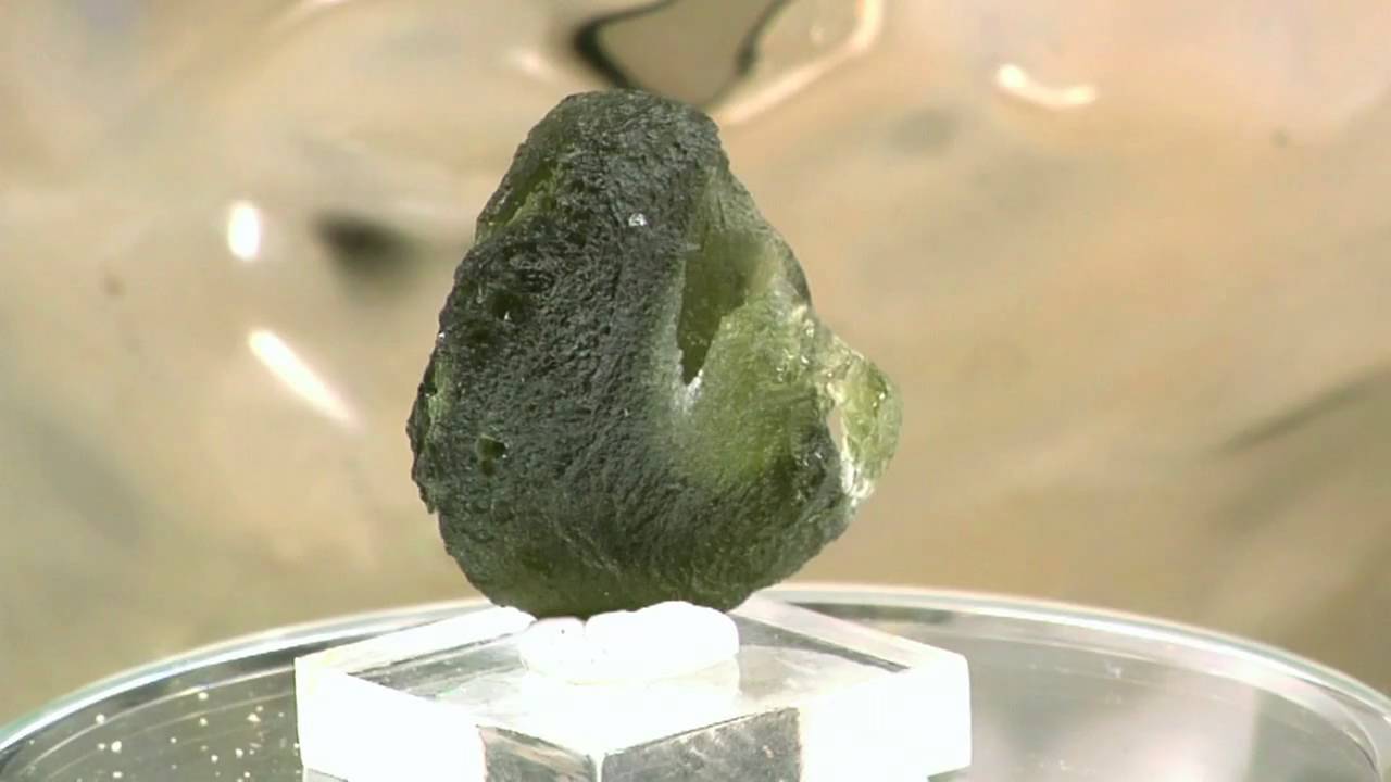 Natural Moldavite Tektite Stone - YouTube