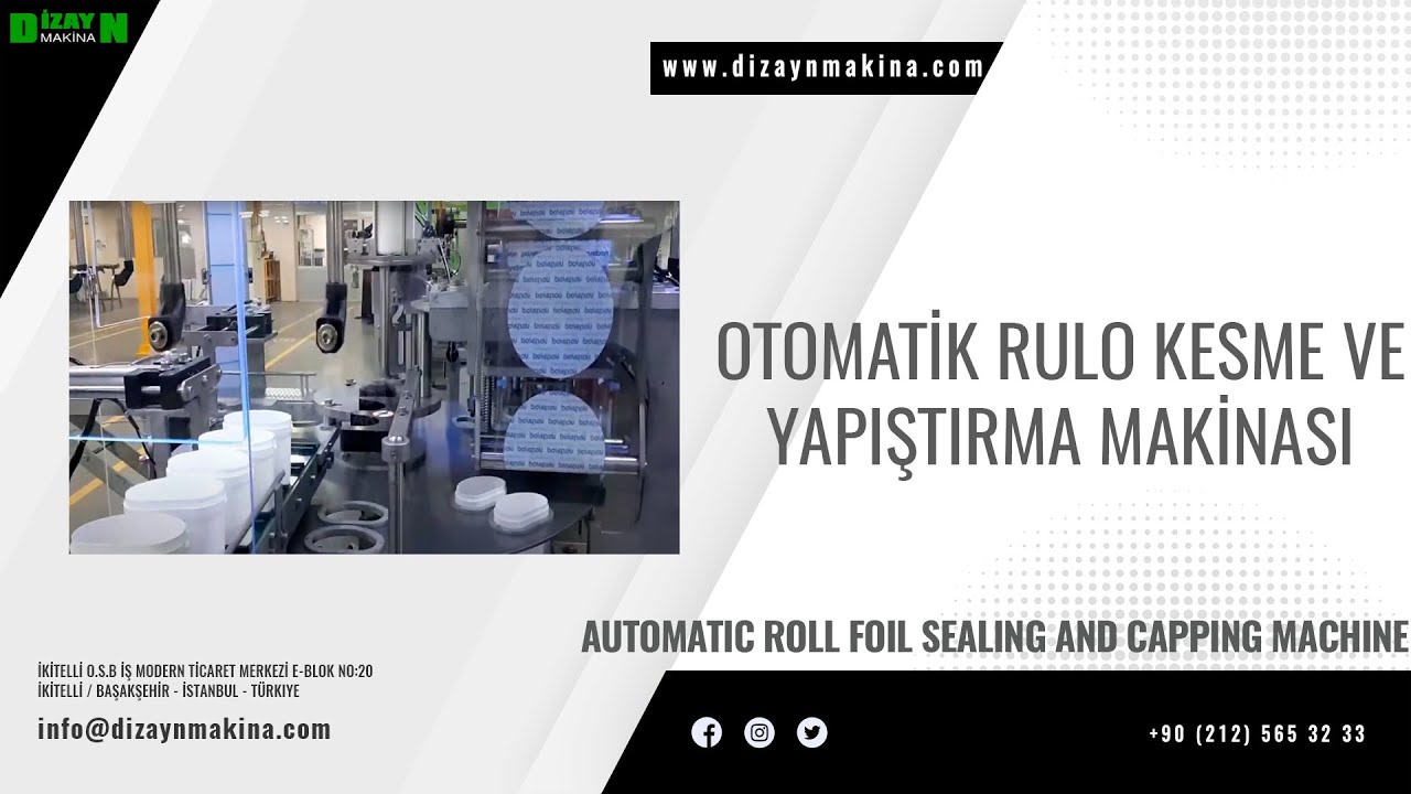 OTOMATİK RULO KESME VE YAPIŞTIRMA MAKİNASI-AUTOMATIC ROLL FOIL SEALING ...