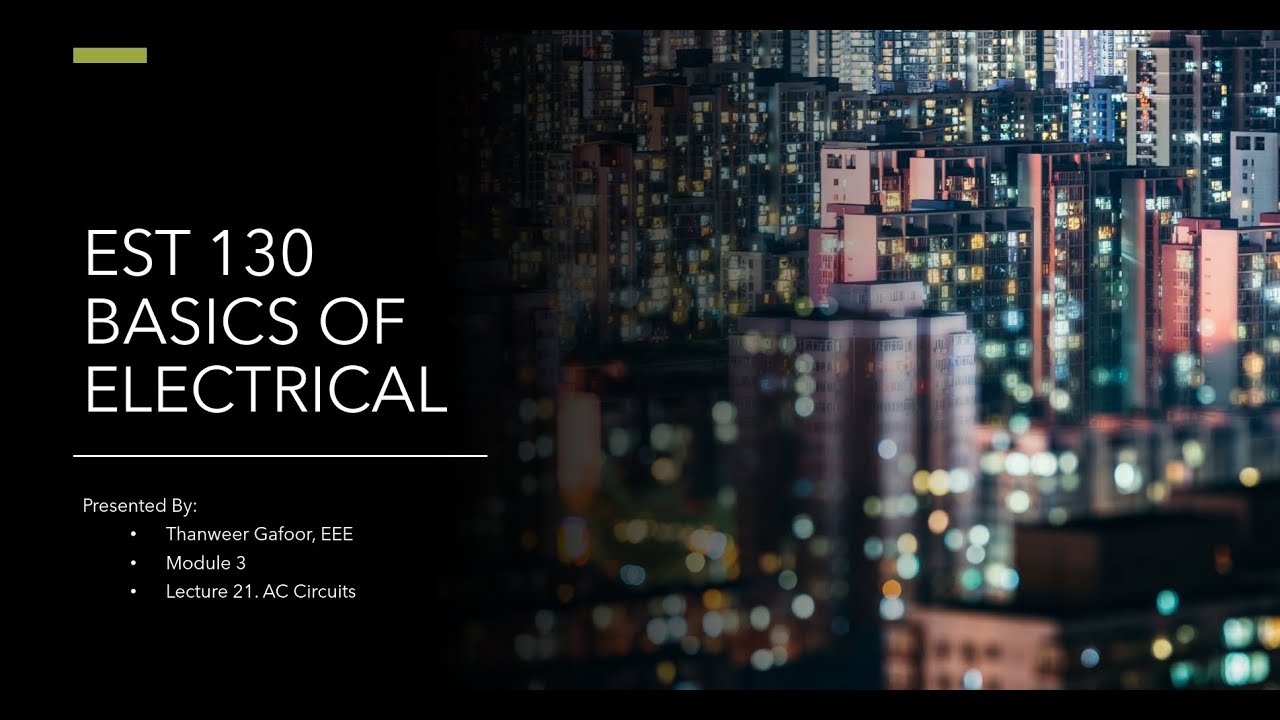 KTU - BASIC ELECTRICAL - MODULE 3 - 3.21. THREE PHASE AC AIRCUITS - YouTube