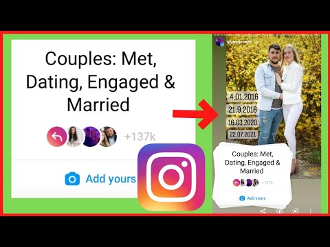 Couples: Met, Dating, Engaged & Married Instagram Chain Story | Add ...