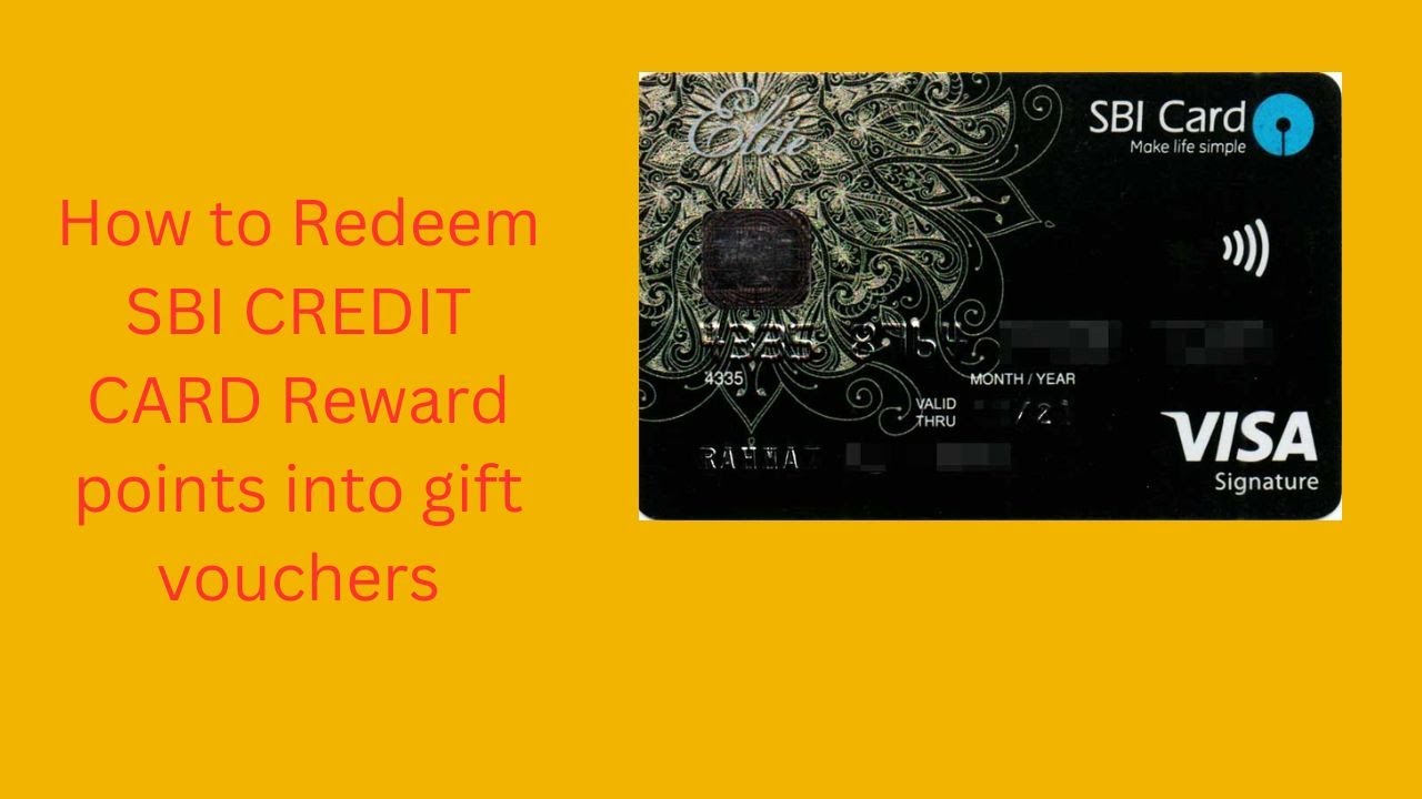 Convert SBI Card Reward points into Gift vouchers - YouTube