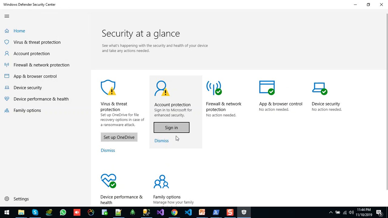 Disable Or Enable Windows Defender in Windows 10 - YouTube