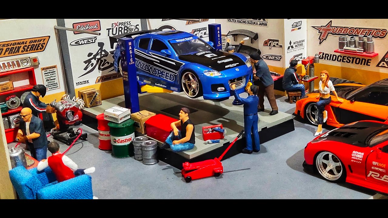 Make over Mazda RX8 Livery Mazdaspeed (マツダスピード) scale 1/64 Jada Toys ...