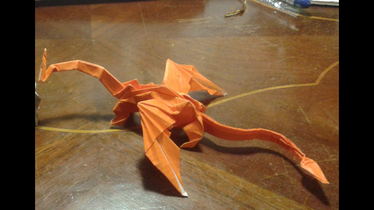 Origami - How to make an origami dragon - intermediate level - "MUKONO ...