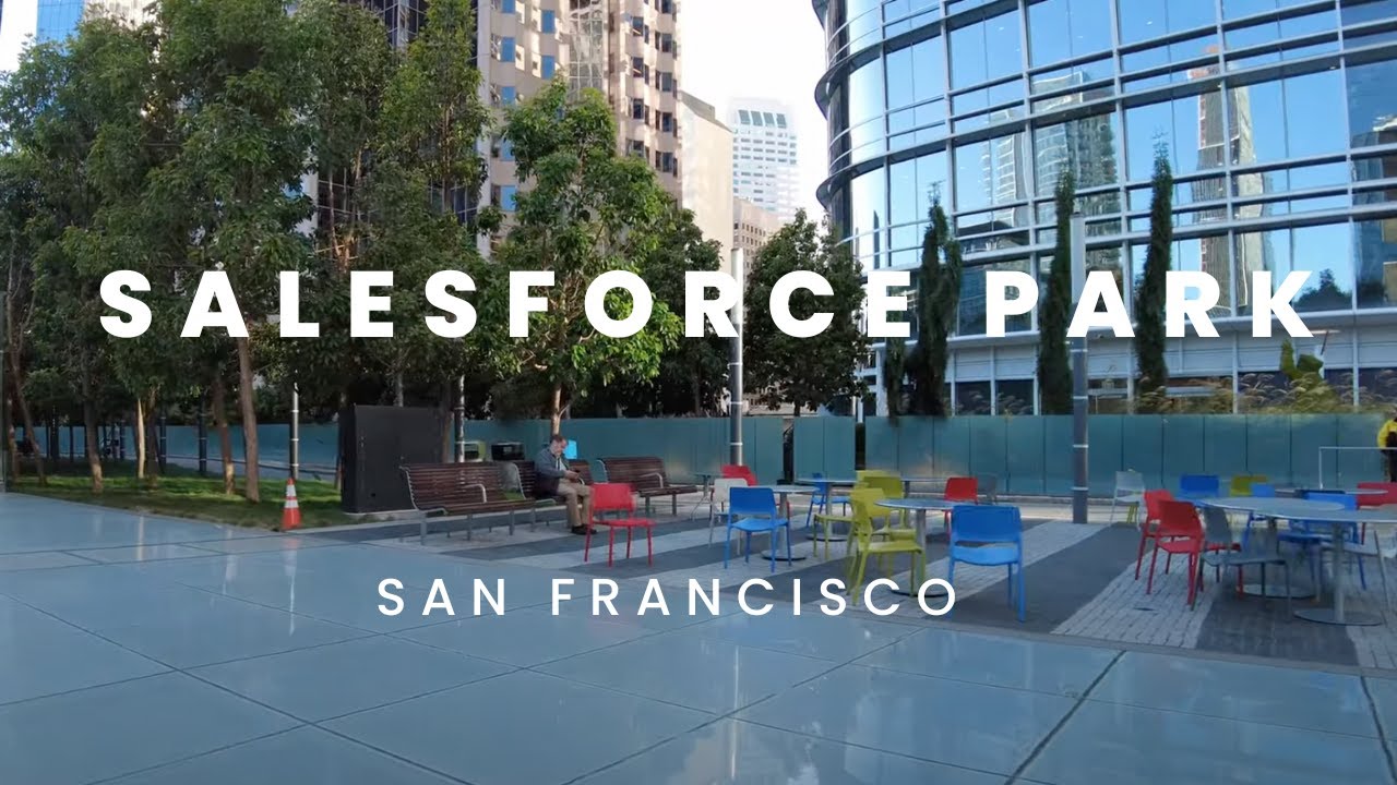 [4K] San Francisco: Wallking SALESFORCE PARK - YouTube