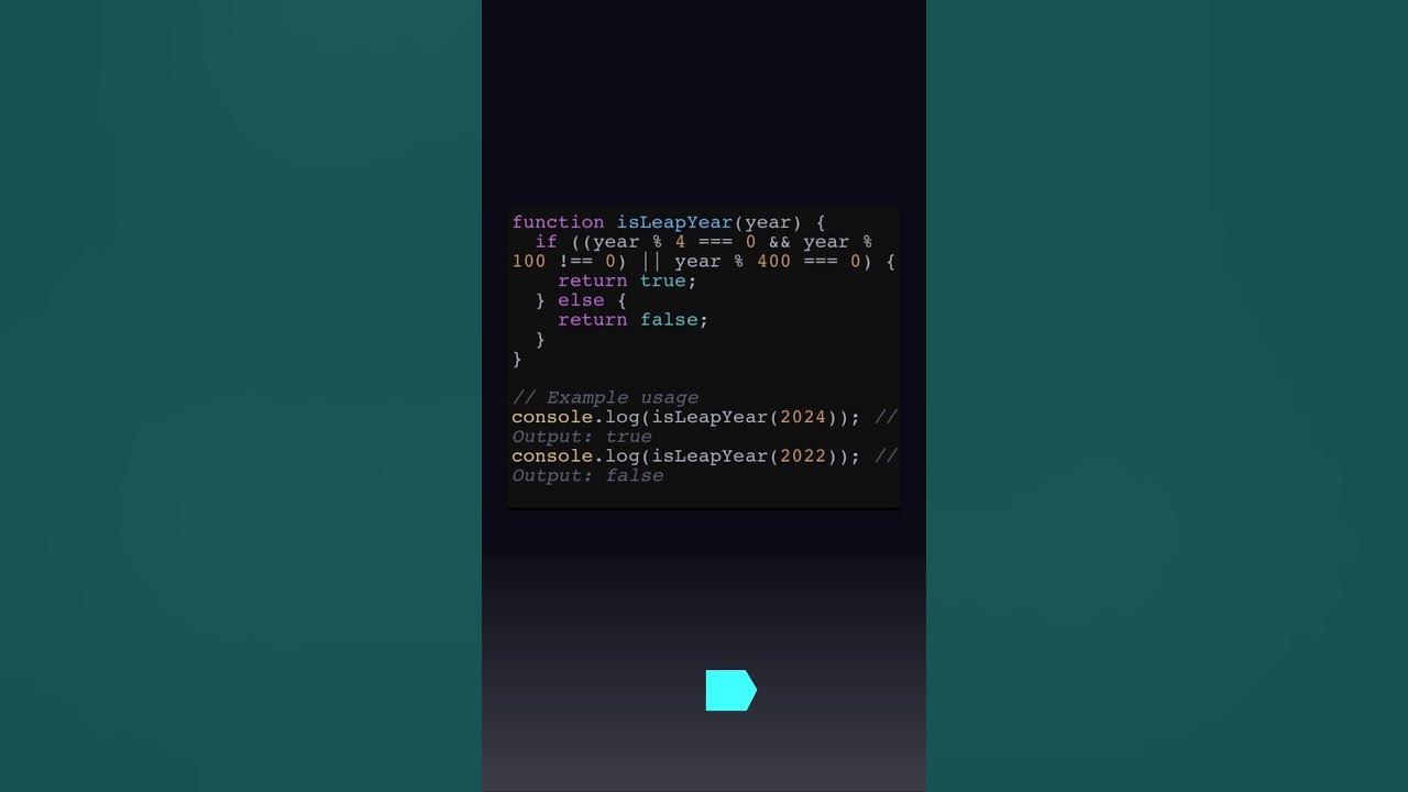 Javascript Fide Leap Year Nodejs Coding Javascript Javascriptframework Laravel