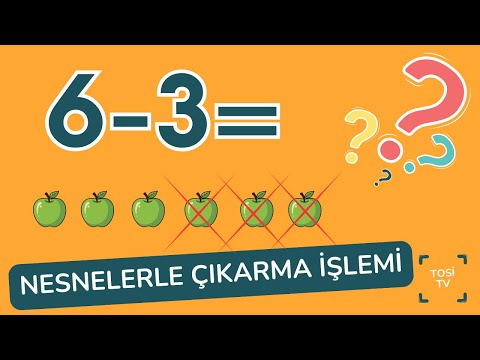Nesnelerle Çıkarma İşlemini Öğreniyorum - Çocuklar için - Okul öncesi, 1. sınıf ve 2. sınıf