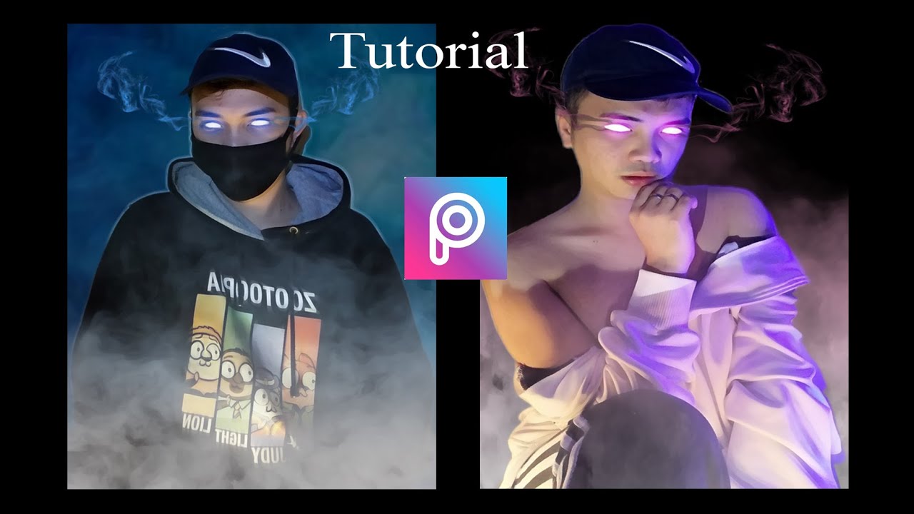 TUTORIAL GLOWING EYE/SMOKE EFFECT | PICSART TUTORIAL 101 - YouTube