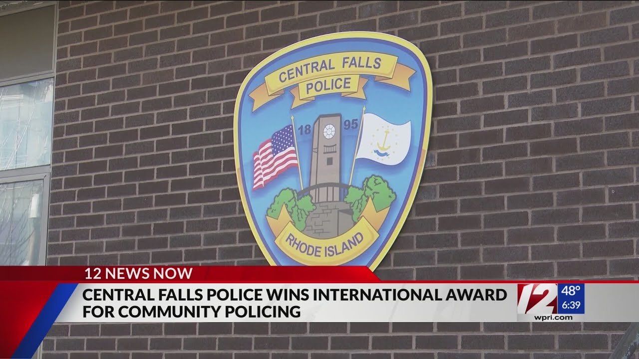 Central Falls PD wins international award for community policing - YouTube
