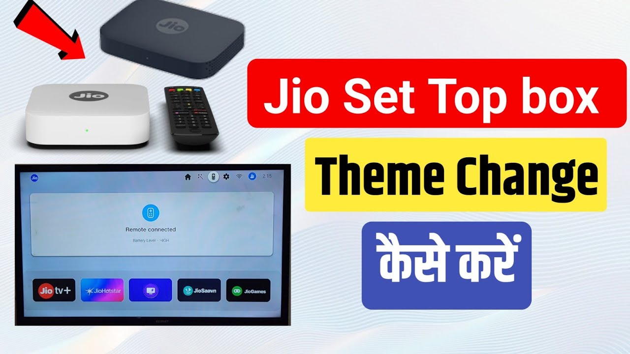 jio set top box theme change kaise kare | how to change theme in jio ...