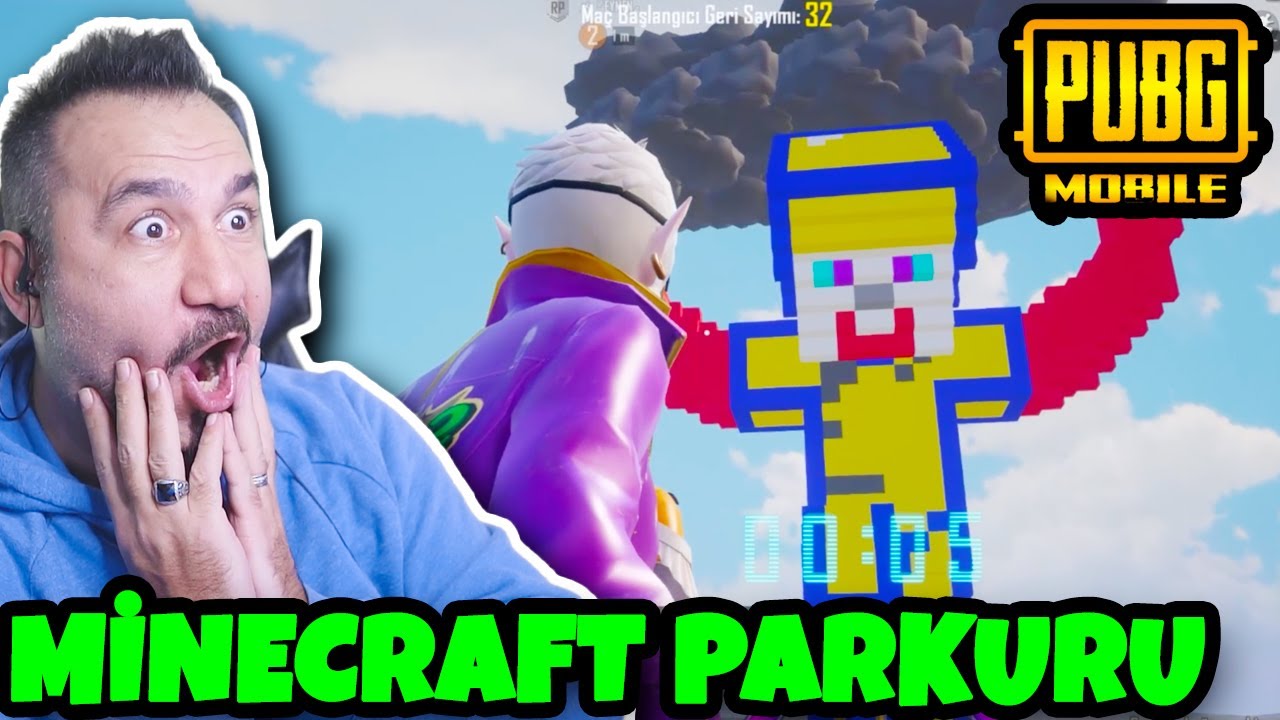 PUBG MOBİLE içinde MİNECRAFT PARKUR MODU ! Pubg mobile oynuyoruz - YouTube