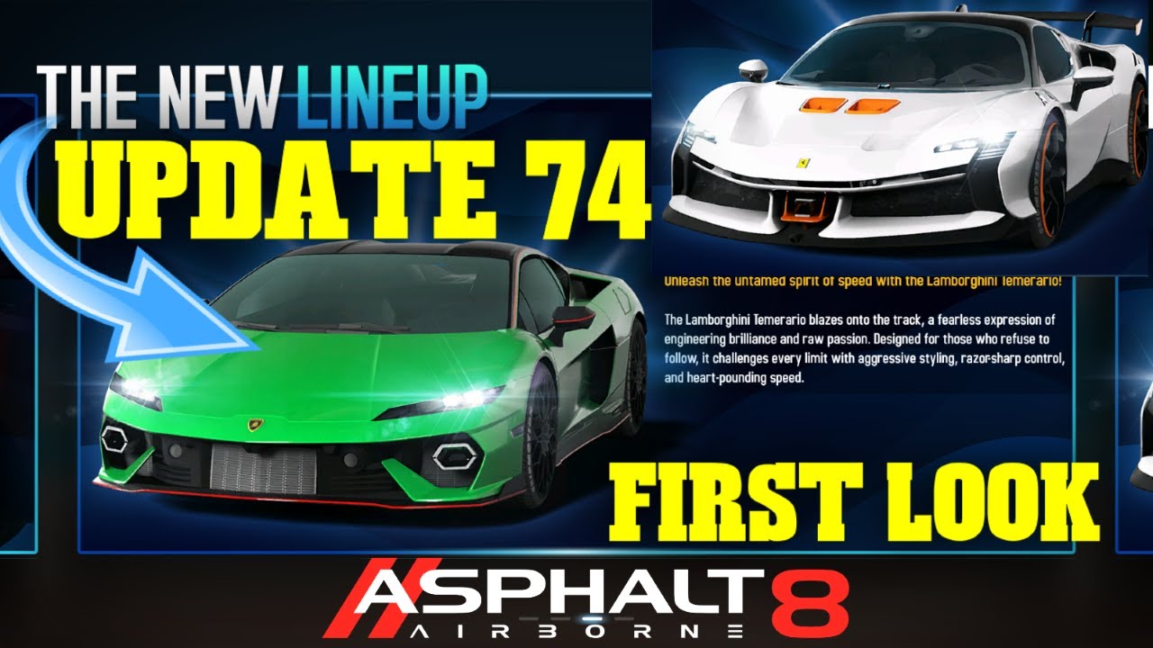 NEW UPDATE! - Asphalt 8 Airborne: update 74 first look and review - YouTube