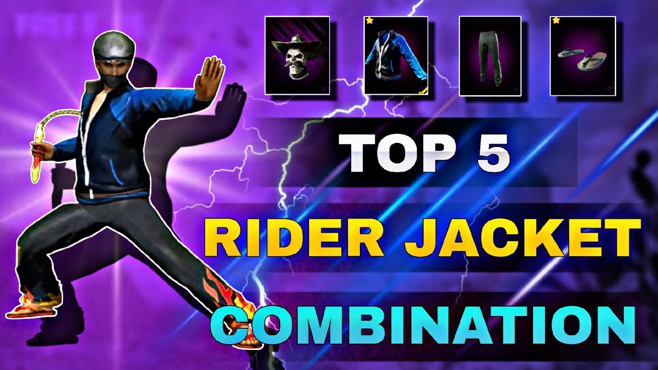 TOP 5 BEST RIDER JACKET COMBINATION IN FREE FIRE💥| RIDER JACKET FREE ...