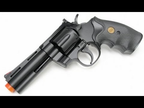 UHC 937 4 Inch Black Airsoft Revolver - YouTube