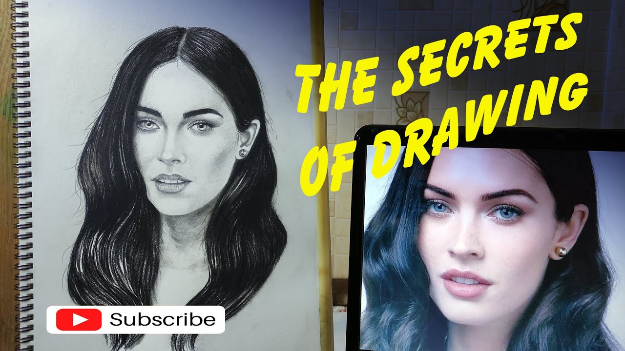 Drawing Megan Fox : Unlocking the Skills to Create a Lifelike Portrait ...