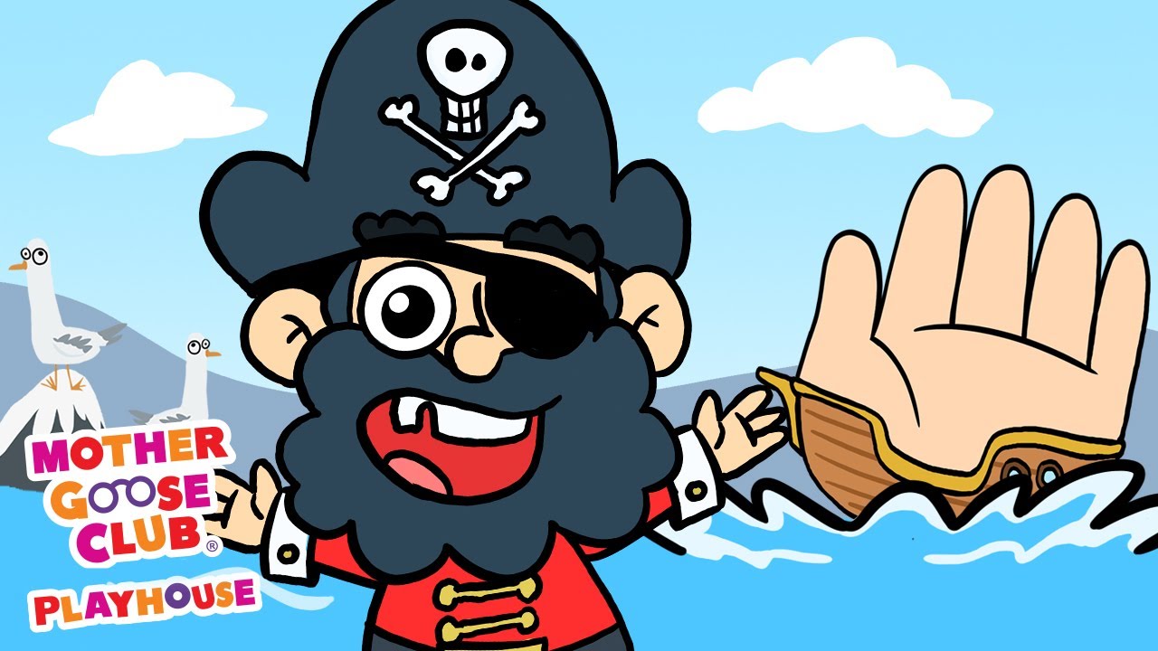 Pirate Finger Family + More | Mother Goose Club Nursery Rhyme Cartoons ...