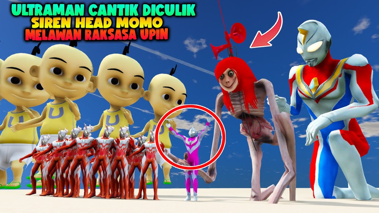 ULTRAMAN DYNA DAN RAKSASA UPIN SERIBU BAYANGAN MENOLONG ULTRAMAN CANTIK ...