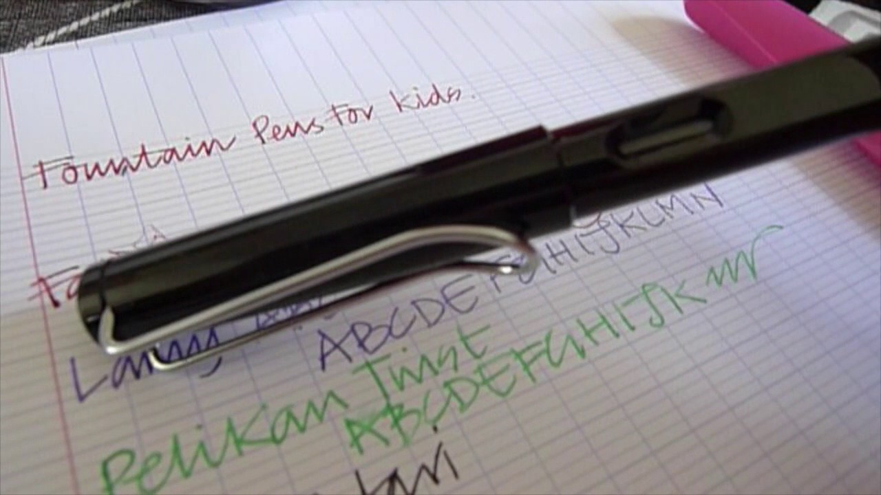 Fountain pens for kids - YouTube