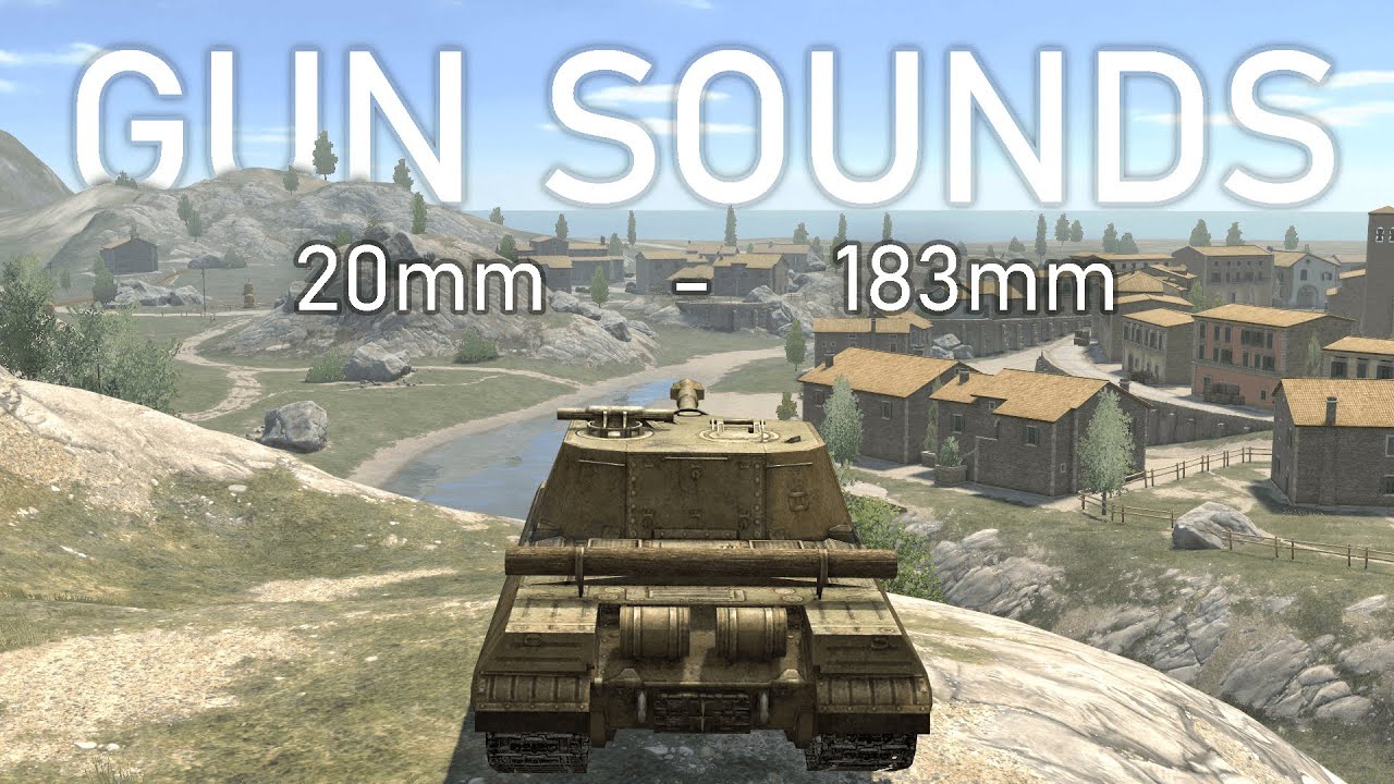 Every caliber gun sound in World of Tanks Blitz - YouTube