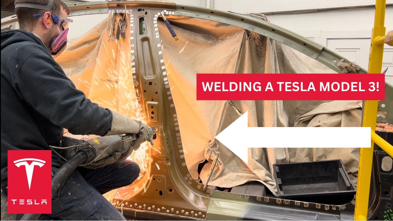 Tesla Model 3 Structural Repair!! - YouTube