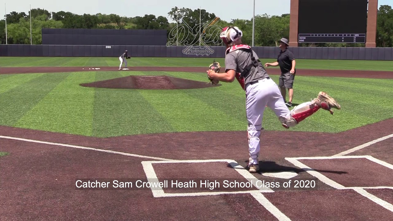 Catcher Sam Crowell Heath High School Class of 2020 - YouTube