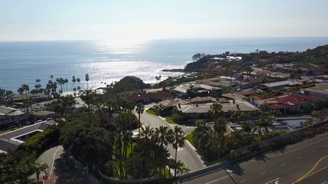 DJI drone footage of obstacle course in laguna beach, California - YouTube
