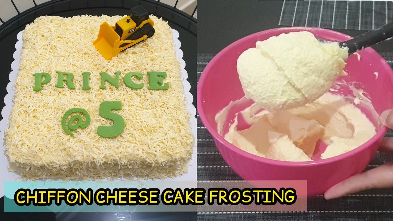 CHIFFON CHEESE CAKE FROSTING | Pinoy Cheese Cake | Recel Creates - YouTube