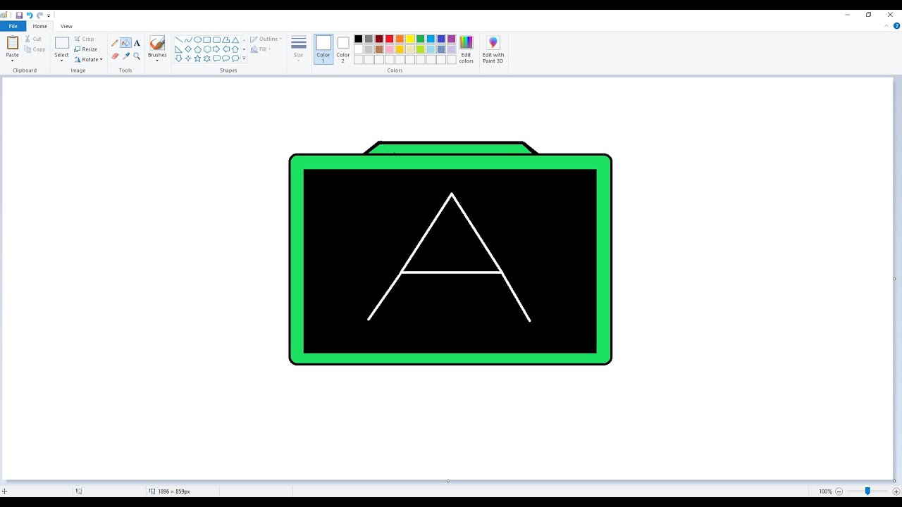 How to draw a slate in mspaint || step by step tutorial || smart sky ...