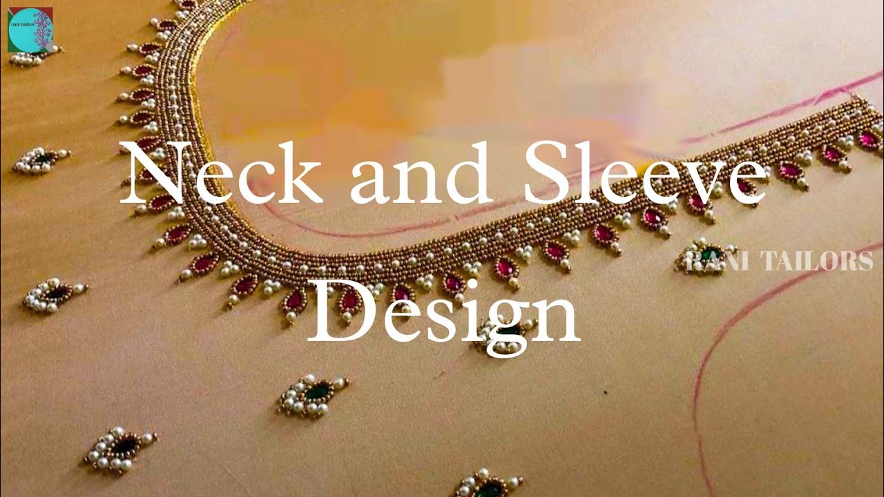 beautiful bead work using normal needle - YouTube