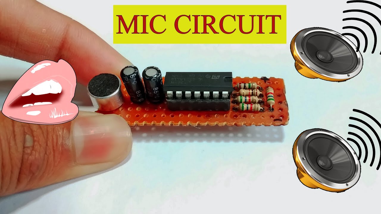 How to make high quality mic using one ic at your home - YouTube