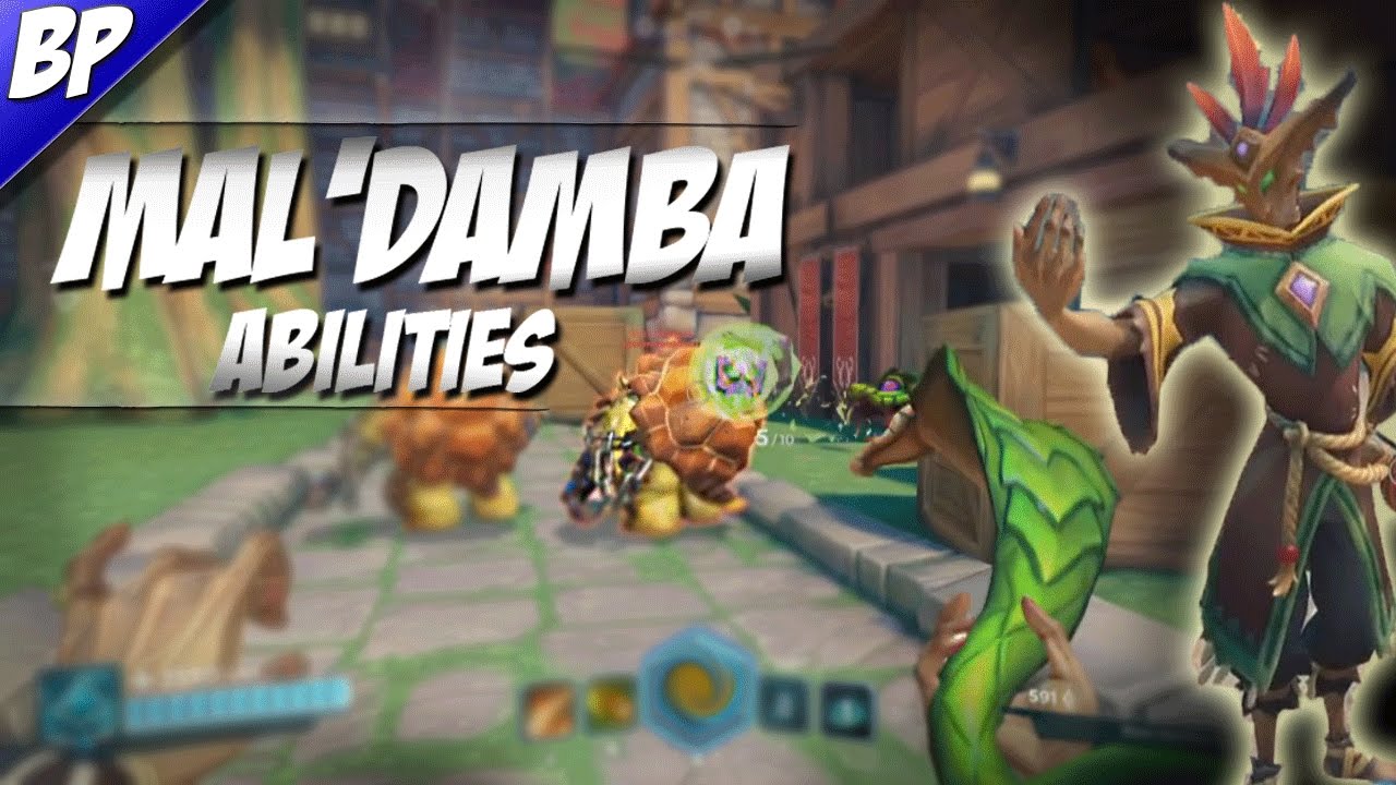 Paladins Mal'Damba Abilities! (gameplay) - YouTube