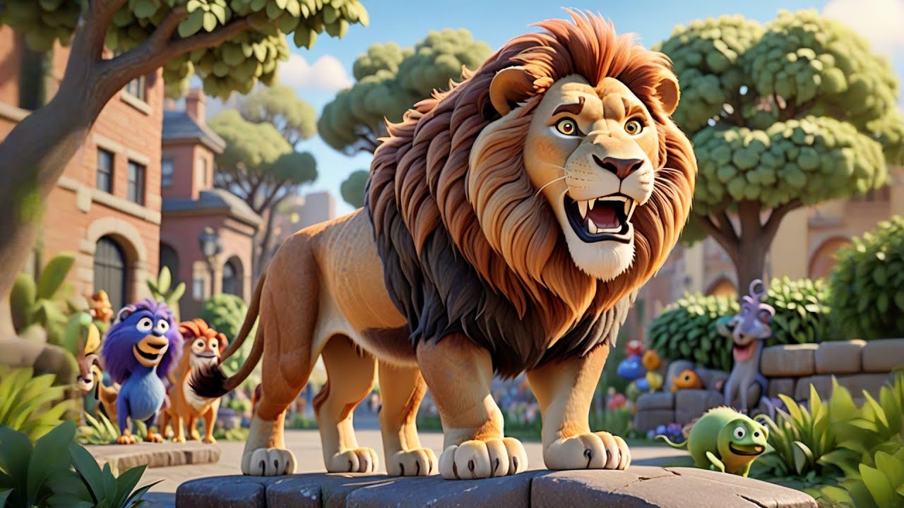The Lion’s Loud Laughter Day | Funny Nursery Rhymes Songs for Kids ...
