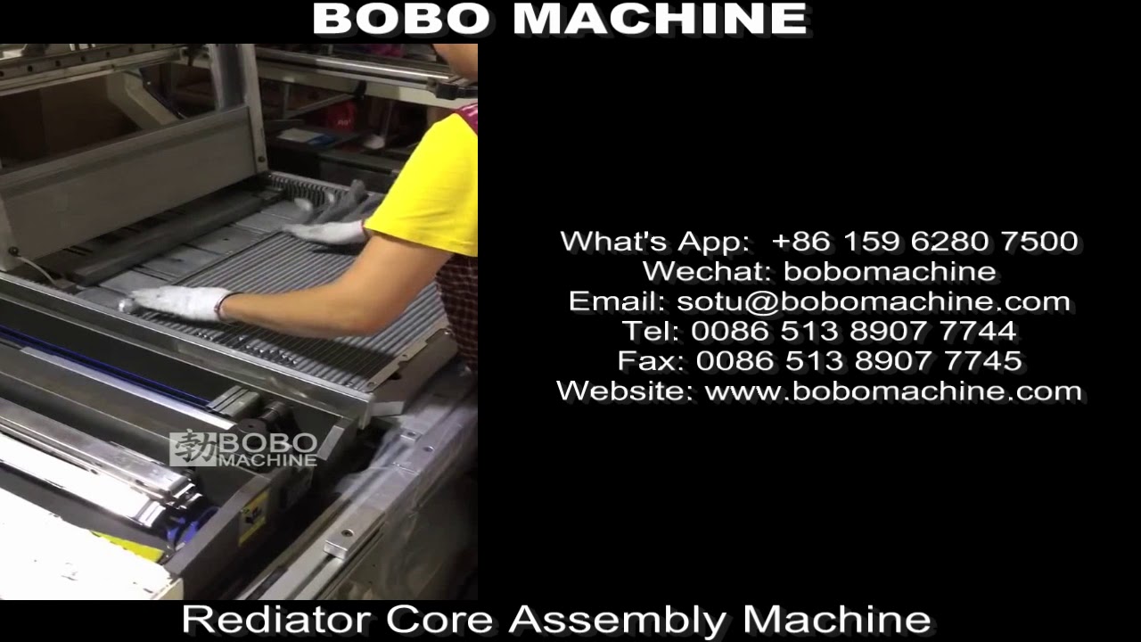 Automotive Radiator Core Assembly Making Machine - YouTube