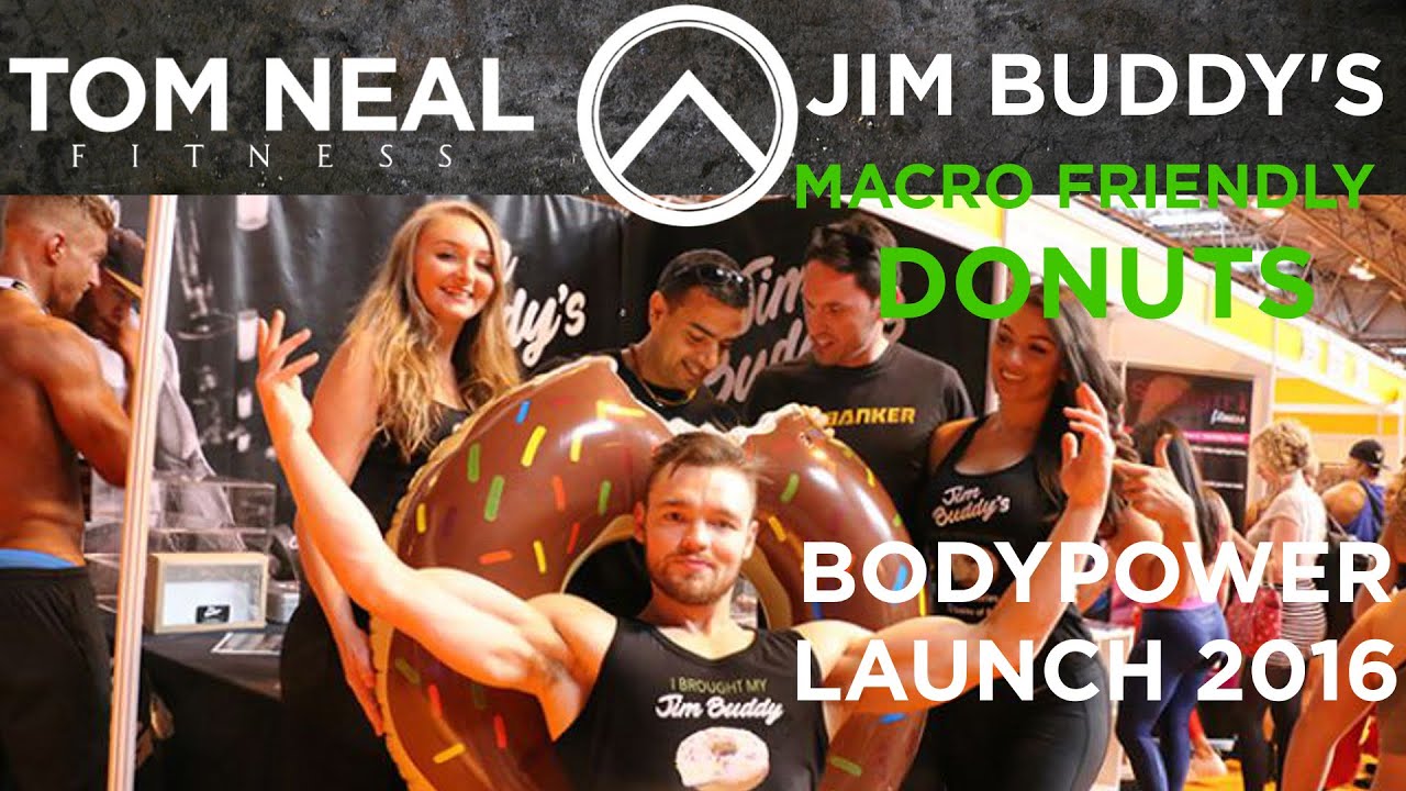 JIM BUDDY'S MACRO FRIENDLY DONUTS LAUNCH AT BODYPOWER 2016 - YouTube