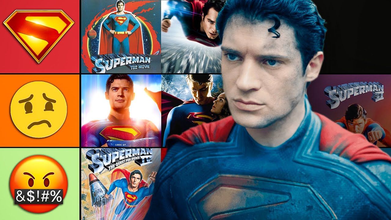 Ranking Every SuperMan Movie|Tier LIst - YouTube