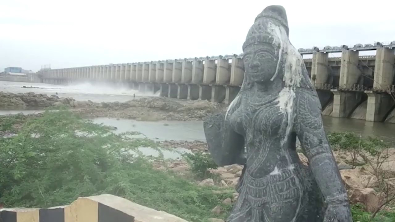 Water Released Out Of Flood Gates Of Jurala Dam, Mahabubnagar ||VS9NEWS ...