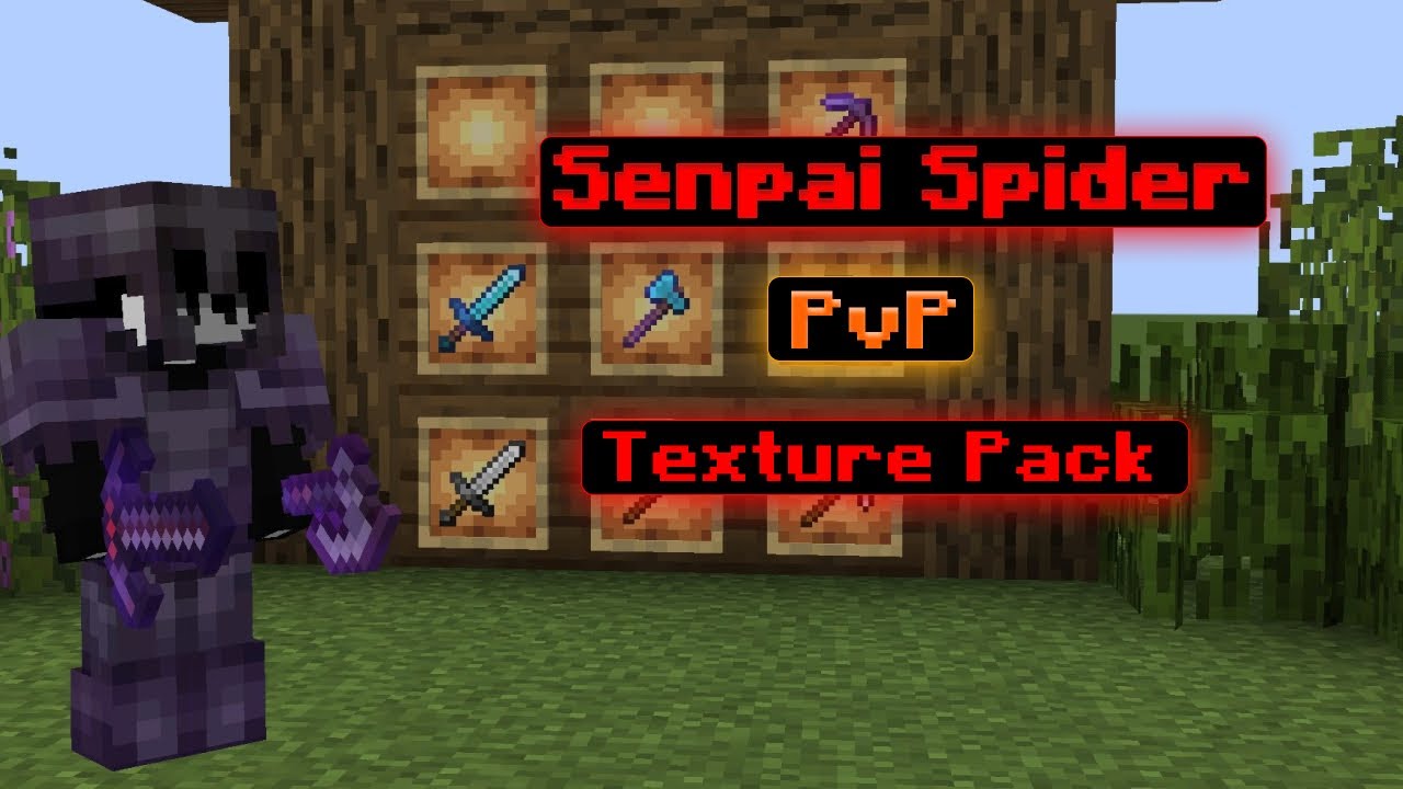 Senpai Spider Minecraft Pvp Texture Pack @SenpaiSpider - YouTube