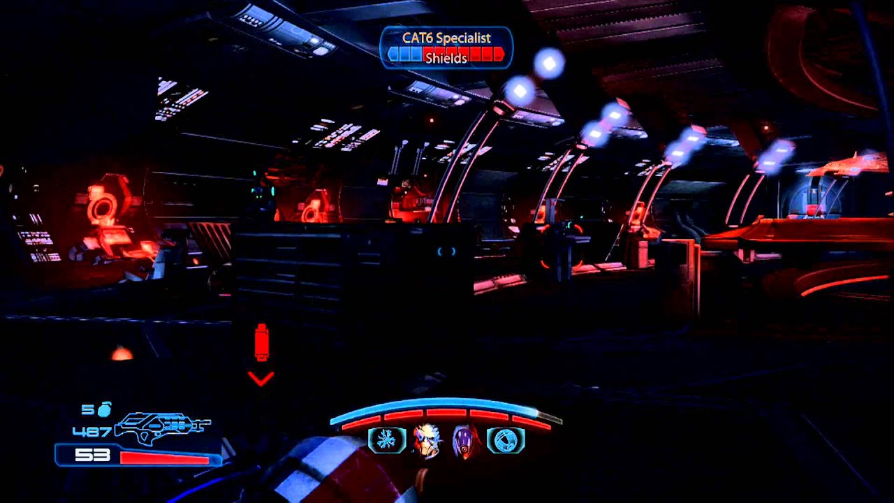 Mass Effect 3 Citadel DLC Garrus Likes Fighitng in War Ship CIC's - YouTube
