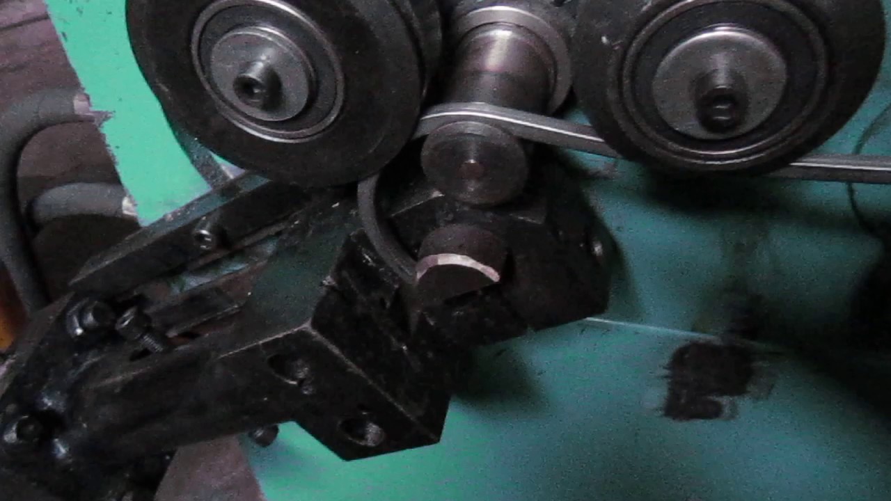 Metal Strip Ring Forming Machine - YouTube