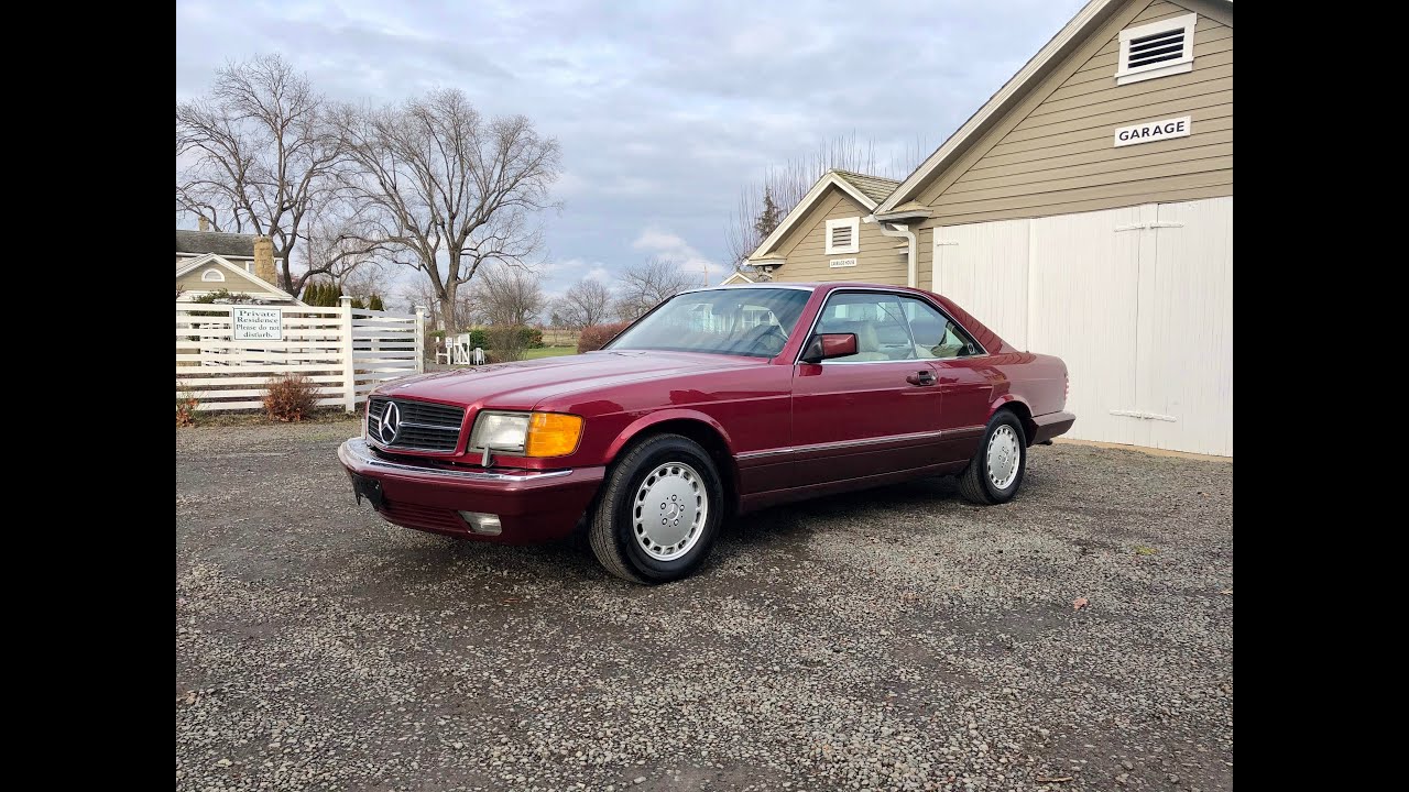 1991 560SEC Mercedes 68K Miles Full Walk Through W126C - YouTube