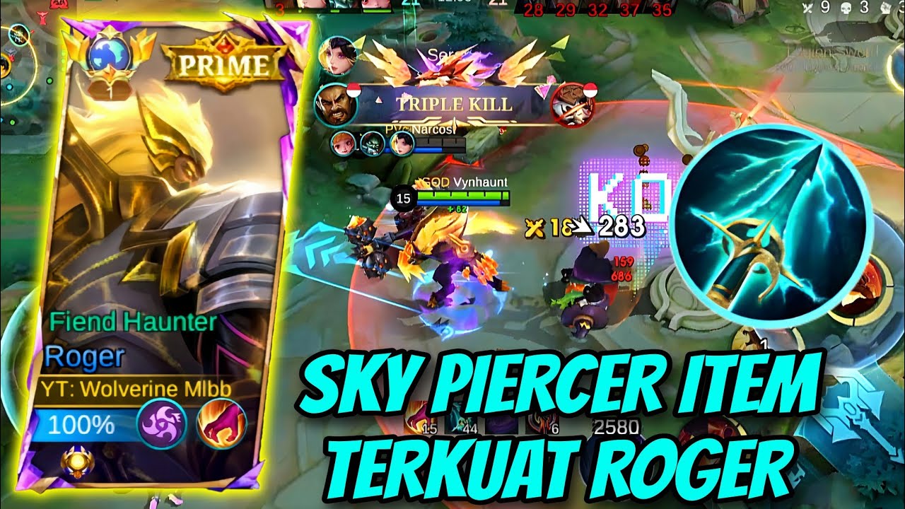 ITEM TERKUAT ROGER MASIH SKY PIERCER‼️BEST BUILD ROGER 2024 | ROTASI ...