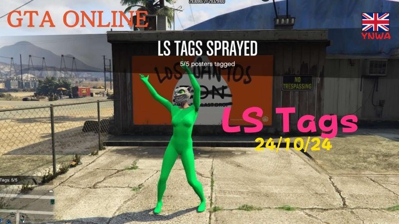 GTA Online - LS Tag Locations 24/10/24 - YouTube
