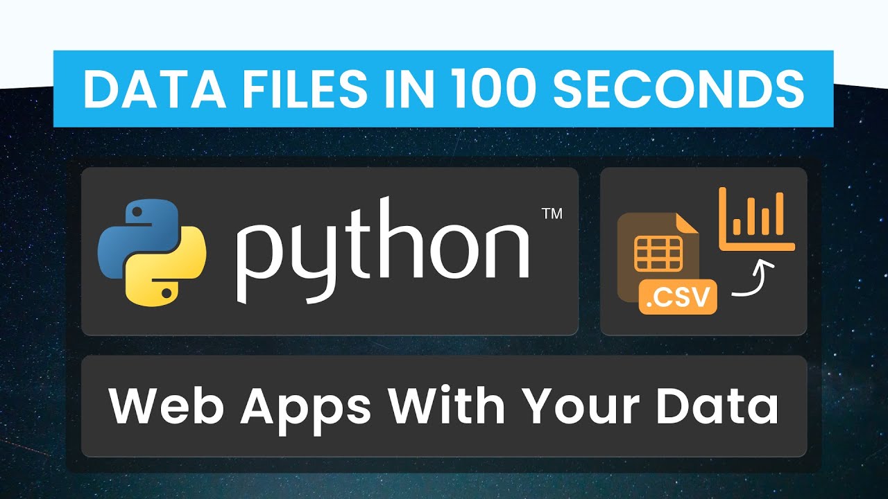 Anvil S Data Files In 100 Seconds Build Better Python Web Apps With Your Data Youtube