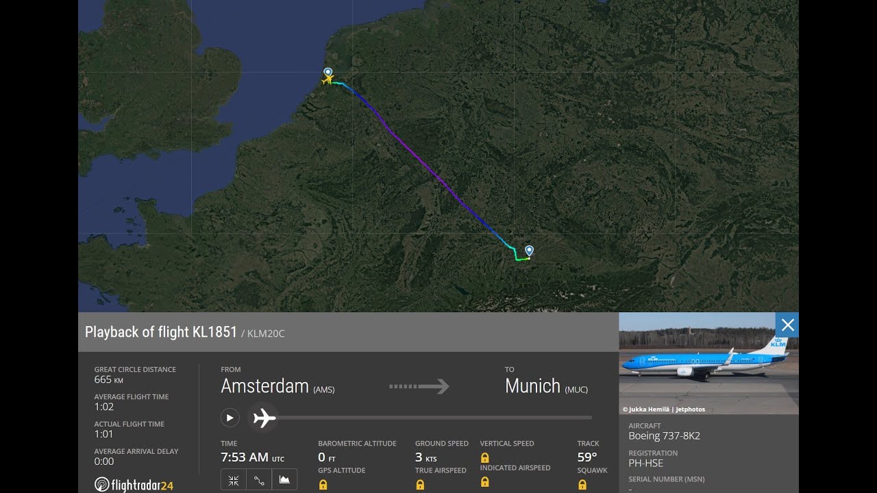 FS20 | Windy KLM Real Ops | Amsterdam AMS MUC Munich | PMDG B738 ...
