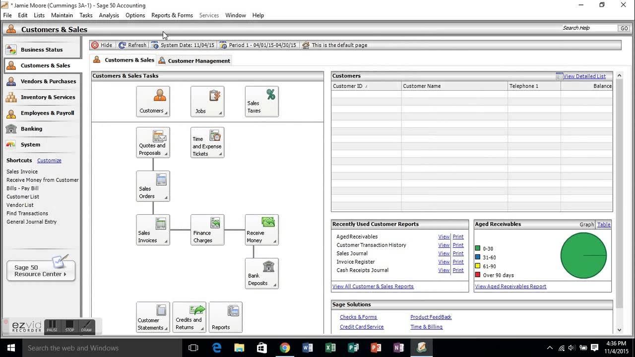 Introduction to Sage 50 Accounting Software (Problem 3A-1) - YouTube