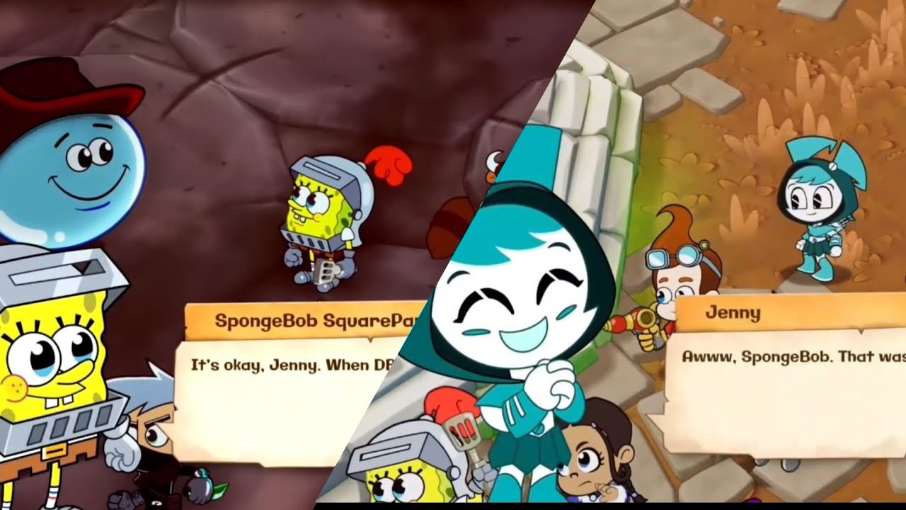 Nicktoons and the Dice of Destiny: Spongebob and Jenny XJ9 Interactions ...