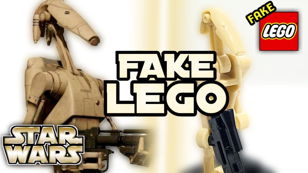 LEGO B1 Battledroid Star Wars Fake Minifigure (Clone Wars, Episode 1, 2 ...