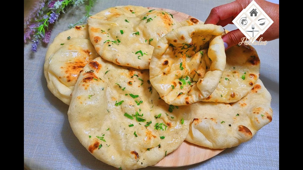 Butter Naan Recipe | Butter Naan on Tawa | Naan Recipe | No Oven No ...